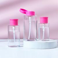 China Clear PET Leak-Proof Makeup Remover Bottles 60-500ml with Customizable PP Pump Containers for Skincare Brands for sale