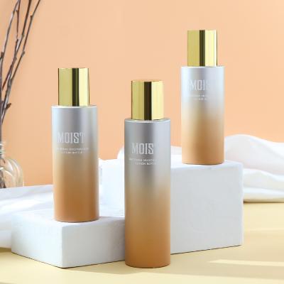 China Lightweight PET Essence Bottle with Custom Gradient Colors for Wholesale Skincare Packaging for sale