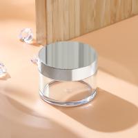 China High-Transparency PET Cream Jar with Elegant Silver Cap and Secure Practical Structure for Skincare for sale