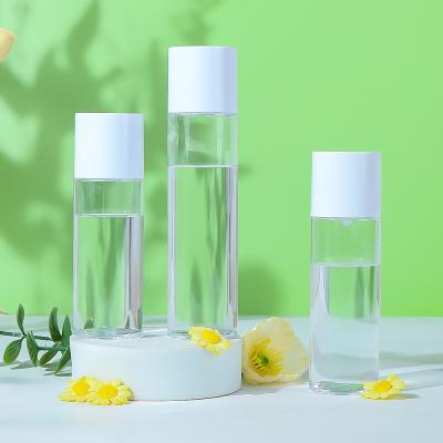 China Transparent PET Toner Bottle 50ml-200ml Customizable for Skincare Cosmetic Packaging for sale