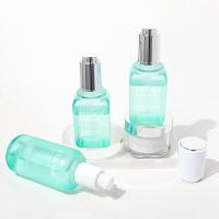 China Luxury Thick Wall Square Plastic Dropper Bottle with Glass-Like Aesthetic for Premium Serum Packaging for sale