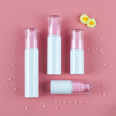 China Customizable PET Plastic Bottle with Protective Overcap and Lotion Pump for Cosmetic Packaging for sale