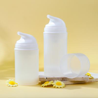 China Compact Airless Foam Bottle with Frosted Finish for Skincare Packaging for sale