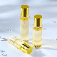 China Clear PET Toner Bottle with Gold Cap for Skincare Packaging for sale