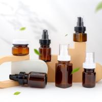 China UV-Protective Amber Cosmetic Bottle Set for Leak-Proof and Recyclable Skincare Packaging for sale