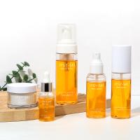 China Customizable PET Plastic Cosmetic Bottle Set for Skincare Brands in 30ml to 200ml Sizes for sale