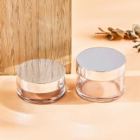 China Wholesale Thick Wall Clear Plastic Cosmetic Cream Jar with Electroplated Silver Lid and Leak-Proof Screw Cap for sale