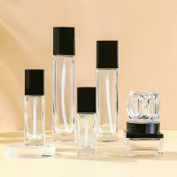 China Leakproof Ecofriendly Customizable Glass Cosmetic Bottle Set for Premium Skincare Packaging for sale