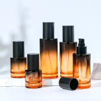 China Customizable Leak-Proof Frosted Glass Lotion Bottle for Premium Skincare Packaging for sale