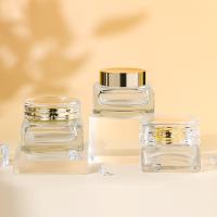 China Luxury Extra Thick Wall Leak-Proof Frosted Finish Glass Cream Jar for Premium Skincare for sale