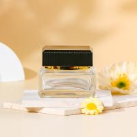 China Square Design Leakproof Customizable Glass Cream Jar for High-End Skincare Packaging for sale