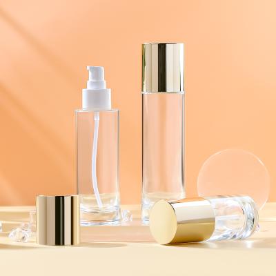 China Leak Proof Customizable Ecofriendly Glass Lotion Bottle for Skincare Packaging for sale
