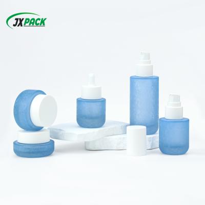China Leak-Proof Customizable Glass Cosmetic Bottle and Cream Jar with Premium Glass Material for sale