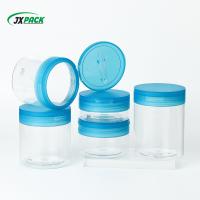 China Custom PET Flip Lid Cosmetic Jar for Cleansing Balm & Makeup Remover Packaging for sale