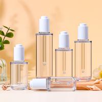 China High-Transparency Lightweight Leak-Proof PETG Press Dropper Bottle for Cosmetic Packaging for sale
