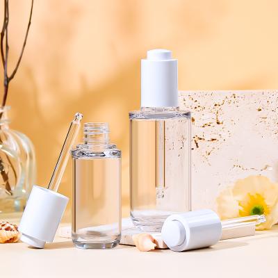 China PETG High Transparency Press Dropper Bottle - Customizable Cosmetic Packaging for Skincare for sale