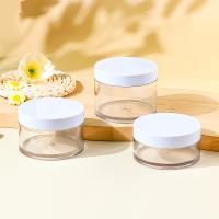 China Transparent BPA Free PET Cream Jar with Screw Lid - Custom Plastic Cosmetic Jar for Skincare for sale
