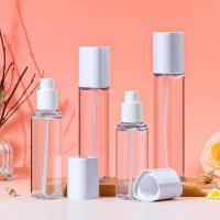 China High Transparency Leakproof Triangle PETG Thick Wall Bottle with Customizable Pump for Luxury Skincare for sale