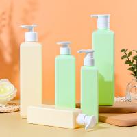 China Square HDPE Shampoo Pump Bottle with Recyclable Leak Proof Design and High Impact Resistance for Hair Care Packaging for sale