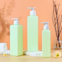 China Square Design Leak-proof Recyclable HDPE Shampoo Bottle for Hair Care Packaging for sale