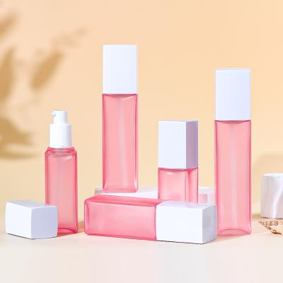 China Square PETG Thick Wall Cosmetic Bottle with Premium Lotion Pump & Spray Pump for Skincare Packaging for sale