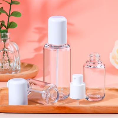 China PETG Cosmetic Bottle with Thick Wall Design, Transparent PETG Material, and Lotion Pump or Spray Pump Options for sale