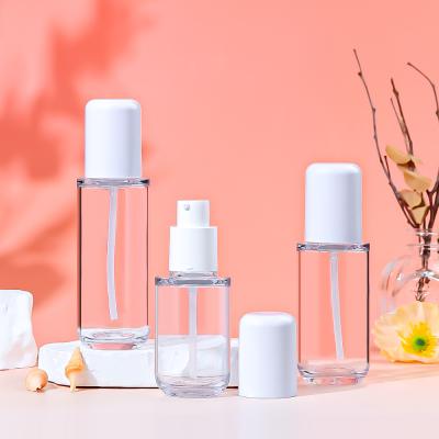 China Transparent PETG Thick Wall Cosmetic Bottle for Skincare Packaging in 30ml-120ml Sizes for sale