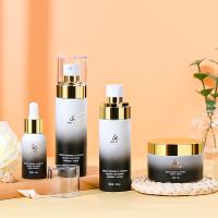 China Leak Proof PET Cosmetic Bottle Set with Customizable Logo Printing and Lightweight PET Material for Skincare Packaging for sale