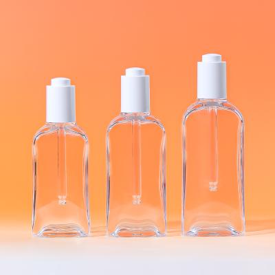 China PETG Dropper Bottle with Thick-Wall Design and Press-Type Dropper Cap for Customizable Skincare Packaging for sale