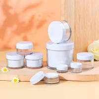China Transparent PET Cosmetic Cream Jar with Double-Layer Inner Cup and Secure Screw Lid Closure for sale