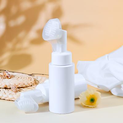 China PET White Foam Bottle with Hard Brush Head | Multi-Purpose Cleaning Foam Bottle for sale