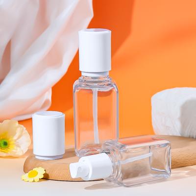 China Double Wall PETG Square Lotion Pump Bottle with Thick Wall Construction and FDA Approved for Premium Skincare for sale