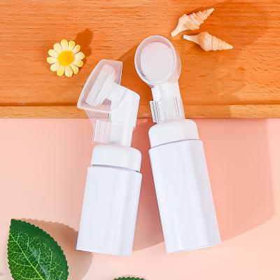 China Soft Silicone Brush Foam Pump Bottle for Baby Skincare | BPA Free & Refillable Foam Dispenser Bottle for sale