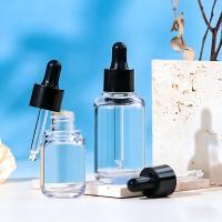 China Transparent PETG Dropper Bottle - Customizable Leak-Proof Cosmetic Packaging for Serums and Oils for sale