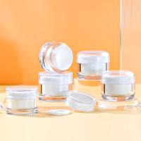 China PETG Thick Wall High Transparency Cosmetic Cream Jar with Leak-Proof Screw Lid for Luxury Skincare Packaging for sale