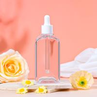 China Low MOQ FDA Approved PETG Flat Dropper Bottle - Customizable Plastic Cosmetic Bottle for Skincare for sale