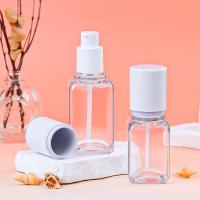 China Clear PETG Square Spray Bottle with Thick Wall High Transparency and Leakproof Design for Cosmetic Packaging for sale