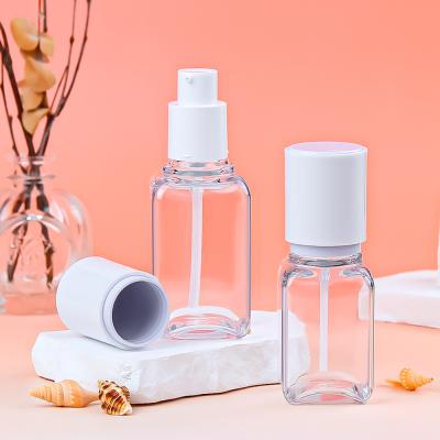 China Clear PETG Square Spray Bottle with Thick Wall High Transparency and Leakproof Design for Cosmetic Packaging for sale