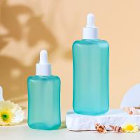 China PETG Serum Dropper Bottle Wholesale | Frosted Squeeze Cosmetic Packaging Supplier for sale