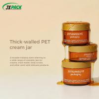 China High Transparency PET Cream Jar with Thick Wall Design and Wide Mouth for Skincare Packaging for sale