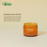 China Premium UV-Blocking PET Cream Jar with Leak-Proof Double Sealing and Glass-Like Texture for Skincare for sale