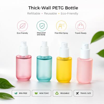 China Minimalist Frosted PETG Skincare Bottles for Modern Beauty Brands for sale