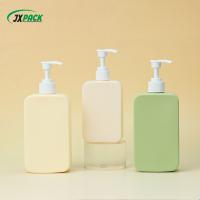 China Shampoo Conditioner Bottles with Pump — Refillable HDPE Square Bottles by JXPACK for sale