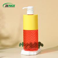 China 350ml & 550ml Refillable Shampoo Bottle PET Pump Bottle with 31mm Wide Neck and Detachable Pump for sale