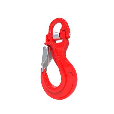 China SLR006-HOOK WITH HALF LINK Industrial Rigging Hook - G80 Chain Compatible with 1.12-15T WLL Capacity for sale