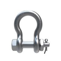 China SLR362 Bolt Type Dee Bow Shackle - 0.33 to 55 Ton WLL, EN818-2 Certified Alloy Steel Forging for sale