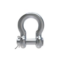 China SLR121 Round Pin Anchor Shackles - Alloy Steel Forged, 0.5 to 35 Ton WLL, EN818-2 Compliant for sale