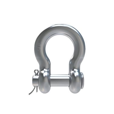 China SLR121 Round Pin Anchor Shackles - Alloy Steel Forged, 0.5 to 35 Ton WLL, EN818-2 Compliant for sale