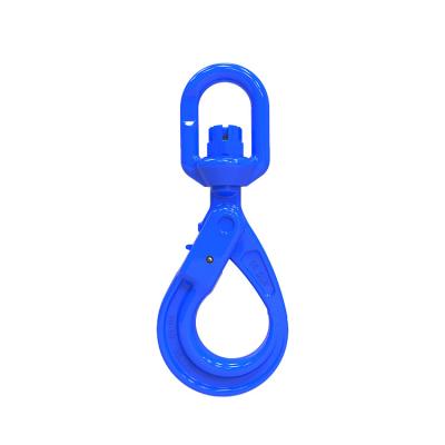 China SLR1007-G100 Swivel Self-Lock Hook - 1.4 to 19 Ton WLL Forged Alloy Steel Lifting Hook for sale