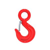 China SLR223 Eye Sling Hook Forged Alloy Steel 0.8T to 5T WLL G80 Chain Compatible for sale
